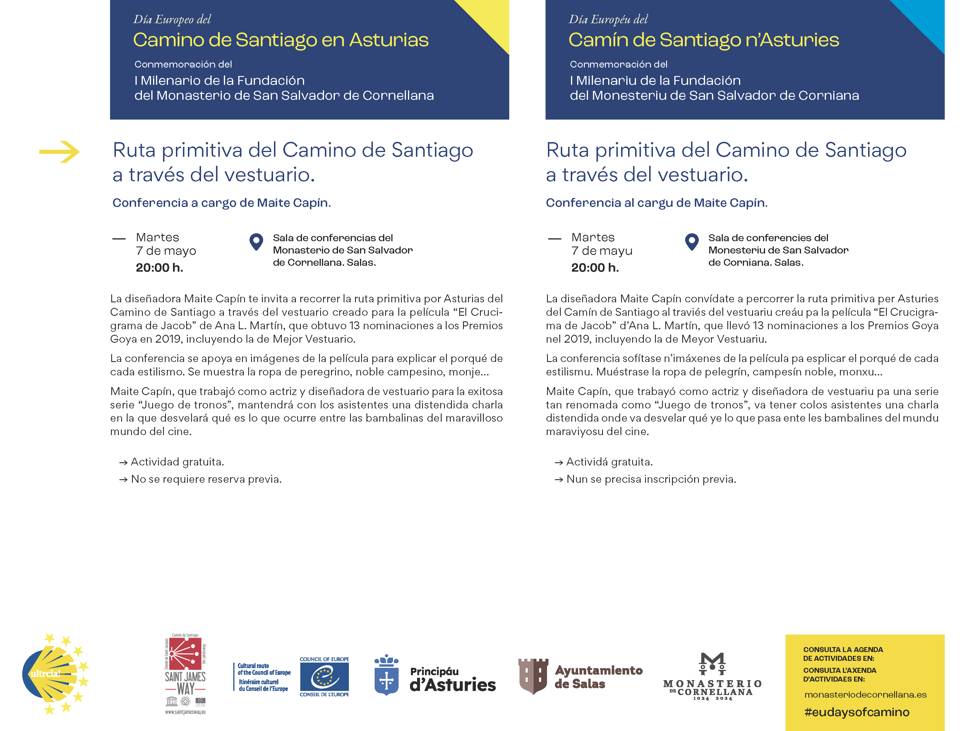 Conferencia: ruta primitiva del Camino de Santiago a través del ...